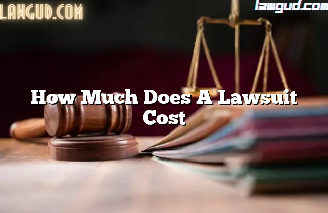 How Much Does A Lawsuit Cost - LawGud