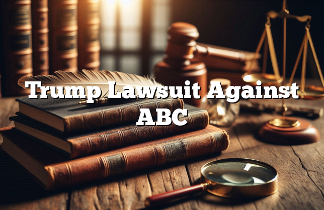Trump Lawsuit Against ABC [Updated] - LawGud
