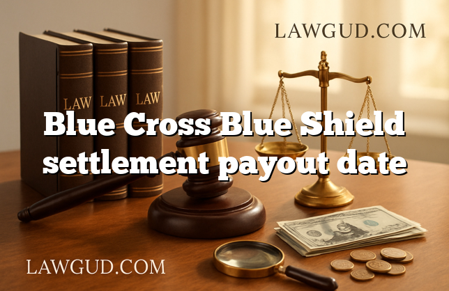 Blue Cross Blue Shield settlement payout date - LawGud