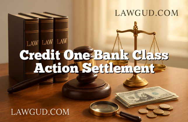 Credit One Bank Class Action Settlement - LawGud