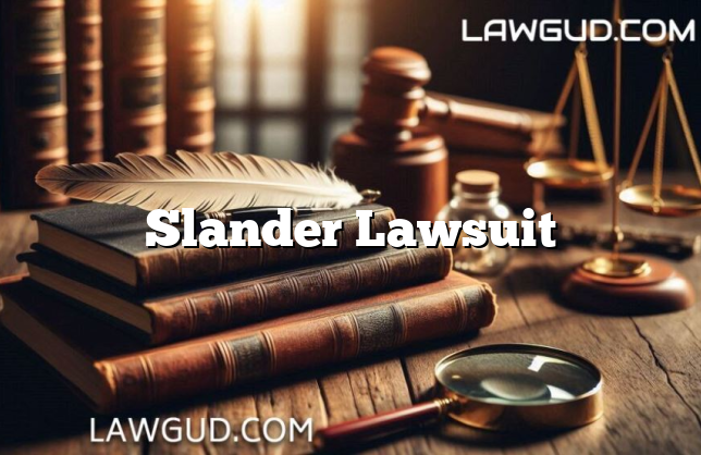 Slander Lawsuit [Updated] - LawGud