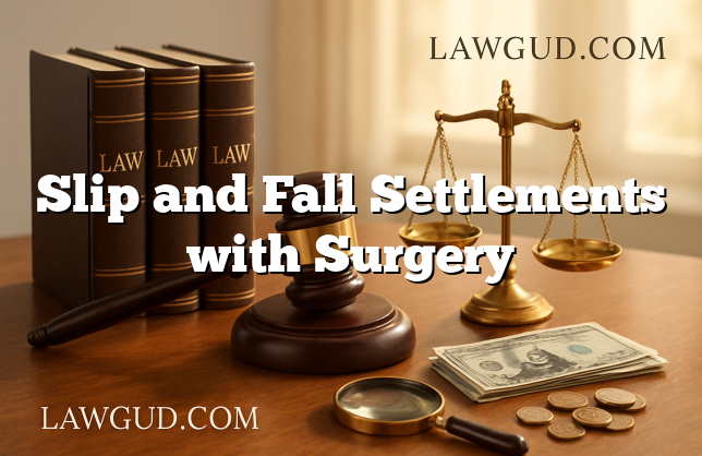 Slip and Fall Settlements with Surgery - LawGud